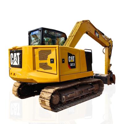 China Used Caterpillar 307.5 Crawler Excavator 7.5ton Weight 42kw Rated Power CATC2.4T Engine for sale