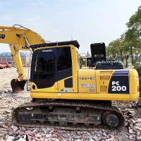 China Used Komatsu PC200 Excavator 20 Ton Weight 1m3 Bucket Capacity 110kw Rated Power for sale