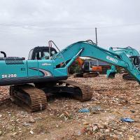 China SK250 Used Kobelco Excavators 131KW Rated Power Crawler Used 25 Ton Excavator for sale