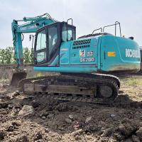 China Japanese Original Used Kobelco SK200 Excavator 0.8m3 Bucket Capacity 110kw Rated Power for sale