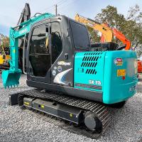 China Used Kobelco SK75 Excavator Original ISUZU Engine 42kw Second Hand Kobelco Excavators for sale