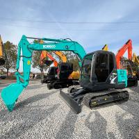 China Used Kobelco SK75 Excavator Original ISUZU Engine 42kw Second Hand Kobelco Excavators for sale