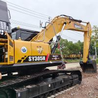 China SY305 Used SANY Excavators 210kw Rated Power Large Size Digger High Efficiency for sale