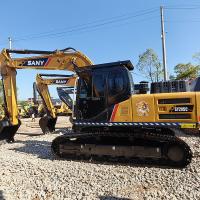 China Middle Size SY205 Used SANY Excavators 118kw Rated Power Mitsubishi 4M50 Engine for sale