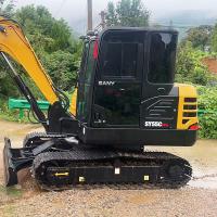 China SANY SY55 Mini Excavators Used 36kw Rated Power 0.25m3 Bucket Capacity for sale