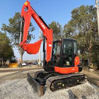 China 5.5 Ton Used Kubota Excavators Small Size 0.24m3 Bucket Capacity Original Version for sale