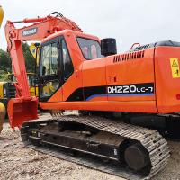 China DH220-7 Used Doosan Excavators 1.1m3 Bucket Capacity 108kw Rated Power for sale