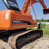 China Doosan DH220-7 Used Crawler Excavator 108kw Rated Power 21 Tonnage for sale