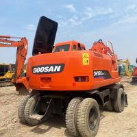 China Doosan DX150-7 Used Wheel Excavator 0.6m3 Bucket Capacity 86kw Rated Power for sale