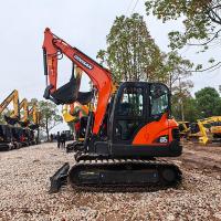 China Crawler DX60 Used Doosan Excavators 95% New 40KW Rated Power 0.21m3 Bucket Capacity for sale