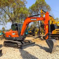 China Crawler DX60 Used Doosan Excavators 95% New 40KW Rated Power 0.21m3 Bucket Capacity for sale