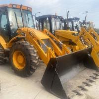 China Jessebo 4CX Used Backhoe Loader 67kw Rared Power Second Hand Backhoe Loader for sale
