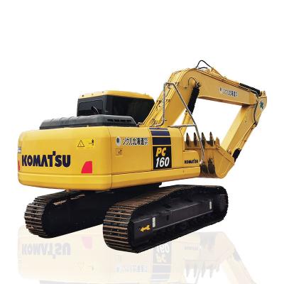 China Used Komatsu PC160-7 Hydraulic Excavators  82kw Rated Power Secondhand Komatsu Excavator for sale