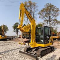 China Used Mini Excavator Komatsu PC56-7 Second Hand Crawler Digger 34.5KW Rated Power for sale