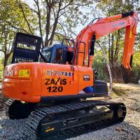 China Mini Used Hitachi ZX120 Excavator 12 Ton Original ISUZU Engine 66kw Rated Power for sale