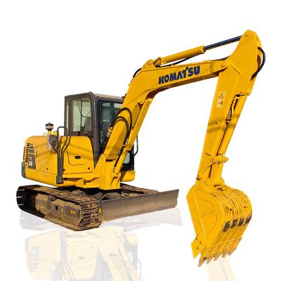 China Used Mini Excavator Komatsu PC56-7 0.2m³ Bucket Capacity 34.5KW Rated Power for sale