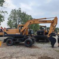 China in stock Used Hyundai 150W-9 Wheel Excavator Multifunctional New Arrival for sale