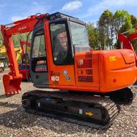 China Used Original Excavator HItachi ZX80 Compact Crawl Excavator 0.28m3 Bucket Capacity for sale