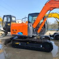 China used excavator 8 ton mini excavator hitachi zaxis70 second hand digger small 7ton hitachi excavator zx70 with good quality for sale