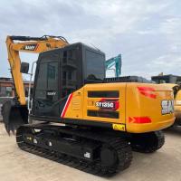 China SANY Second Hand Excavator SY135c Little Crawler Excavator 0.6m3 Bucket Capacity for sale