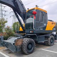 China Used Wheel Excavator Hyundai R210Wvs 0.92m3 Bucket Capacity Middle for sale