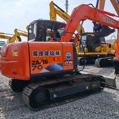 China 0.67 Tons Compact Used Excavator Hitachi ZX70 Crawl Excavator 0.33m3 Bucket Capacity for sale