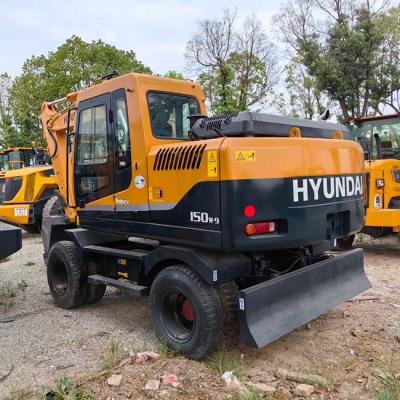 China 15tons Hyundai R150w-9 With 0.23m3 Bucket Capacity Used Wheel Excavator for sale