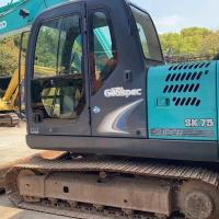 China SK75 Crawl Excavator 0.4m3 Bucket Capacity Little Used Excavator Kobelco 0.7tons for sale