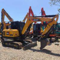 China 5.5tons 0.1m3 Bucket Capacity SANY Used Little Crawler Excavator SY55C for sale