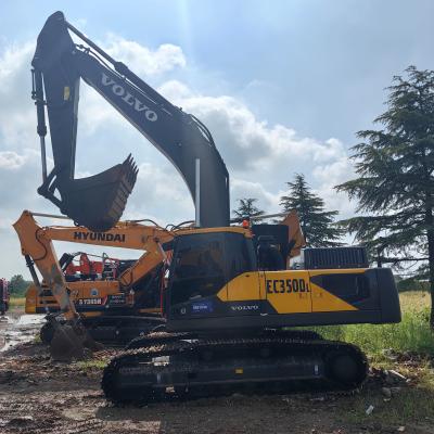 China Second-hand Construction Machinery VOLVO Used Original VOLVO EC350DL 35ton Large Excavator In Good Condition At Stock for sale