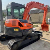 China Compact Excavator Used Crawl Excavator HItachi ZX55  0.19m3 Bucket Capacity for sale
