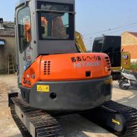 China Compact Excavator Used Crawl Excavator HItachi ZX55  0.19m3 Bucket Capacity for sale