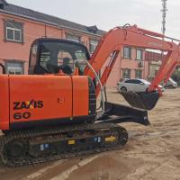China HItachi 0.22m3 Bucket Capacity Used Excavator 0.6tons Compact Model ZX60 for sale