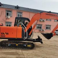 China HItachi 0.22m3 Bucket Capacity Used Excavator 0.6tons Compact Model ZX60 for sale