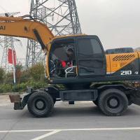 China Used Excavator Hyundai R210-9 Wheel Excavator 0.91m3 Bucket Capacity Middle Excavator for sale