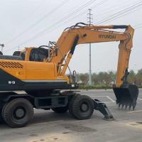 China Used Excavator Hyundai R210-9 Wheel Excavator 0.91m3 Bucket Capacity Middle Excavator for sale