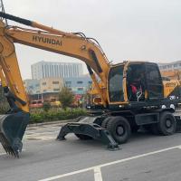 China Hyundai R210-9 Wheeled Excavator with 0.91m³ Bucket Mid Size Used Excavator for sale