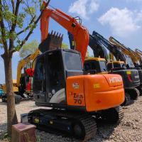 China Used Hitachi ZX70 Crawl Excavator 0.33m3 Bucket Capacity 0.67 Tons Compact Excavator for sale