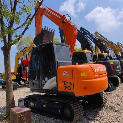 China Used Hitachi ZX70 Crawl Excavator 0.33m3 Bucket Capacity 0.67 Tons Compact Excavator for sale
