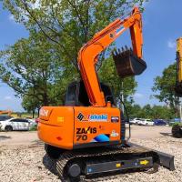 China Used Hitachi ZX70 Crawl Excavator 0.33m3 Bucket Capacity 0.67 Tons Compact Excavator for sale