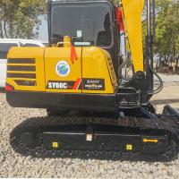 China Used Crawler Excavator 0.28m3 Bucket Capacity SANY SY60 Small Size for sale