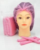 China Lightweight PP SMS Spun-lace Non-woven Fabric Disposable Hair Net Cap 18'' 21'' 24 for sale