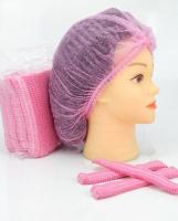 China 10gsm 12gsm 14gsm Disposable Hair Net Cap Double / Single Elastic Bouffant Mob Cap for sale