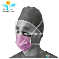 China 3PLY Disaposable face mask tie on Blue medical mask tie on ISO13485 flat face mask for sale