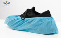 China Light Weight Disposable Shoe Covers Overshoes 30gsm Cleanroom Boot Covers for sale
