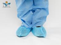 China Ecofriendly Disposable Shoe Protection Covers Waterproof Stiched 35GSM for sale