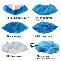 China Light Weight Overshoes Non Woven Waterproof Non Skid Shoe Covers for sale