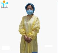 China Elastic Cuff Disposable Isolation Gown Knitted Cuff Long Sleeve CE Certified for sale