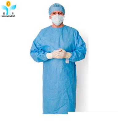 China Non Woven Disposable Anti Alcohol Surgical Gown SMS Medical For Hospital for sale