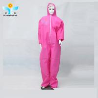 China PP SMS Common Disposable Protective Coverall For The Medical , Hygiene Usage for sale